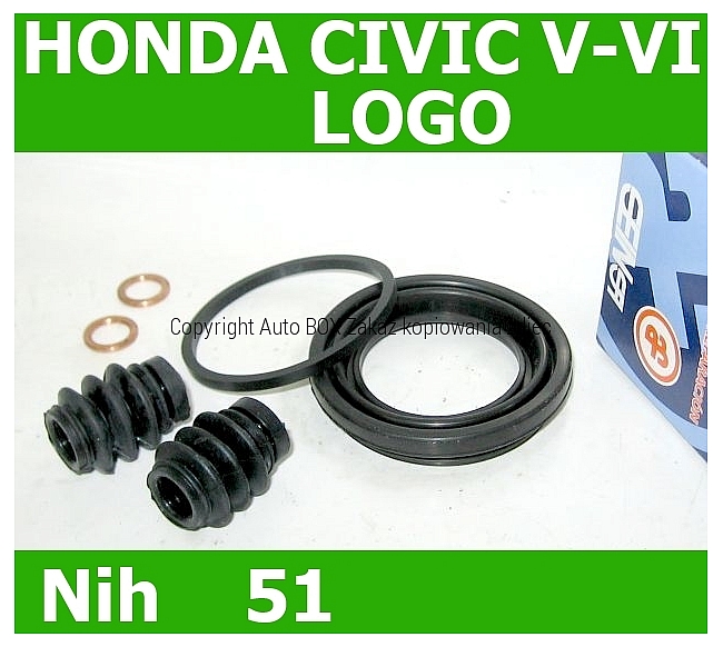 ZESTAW NAPRAWCZY REPERATURKA ZACISKU PRZÓD 51 mm HONDA CIVIC LOGO ... ZESTAW NAPRAWCZY REPERATURKA ZACISKU PRZÓD 51 mm HONDA CIVIC LOGO ...